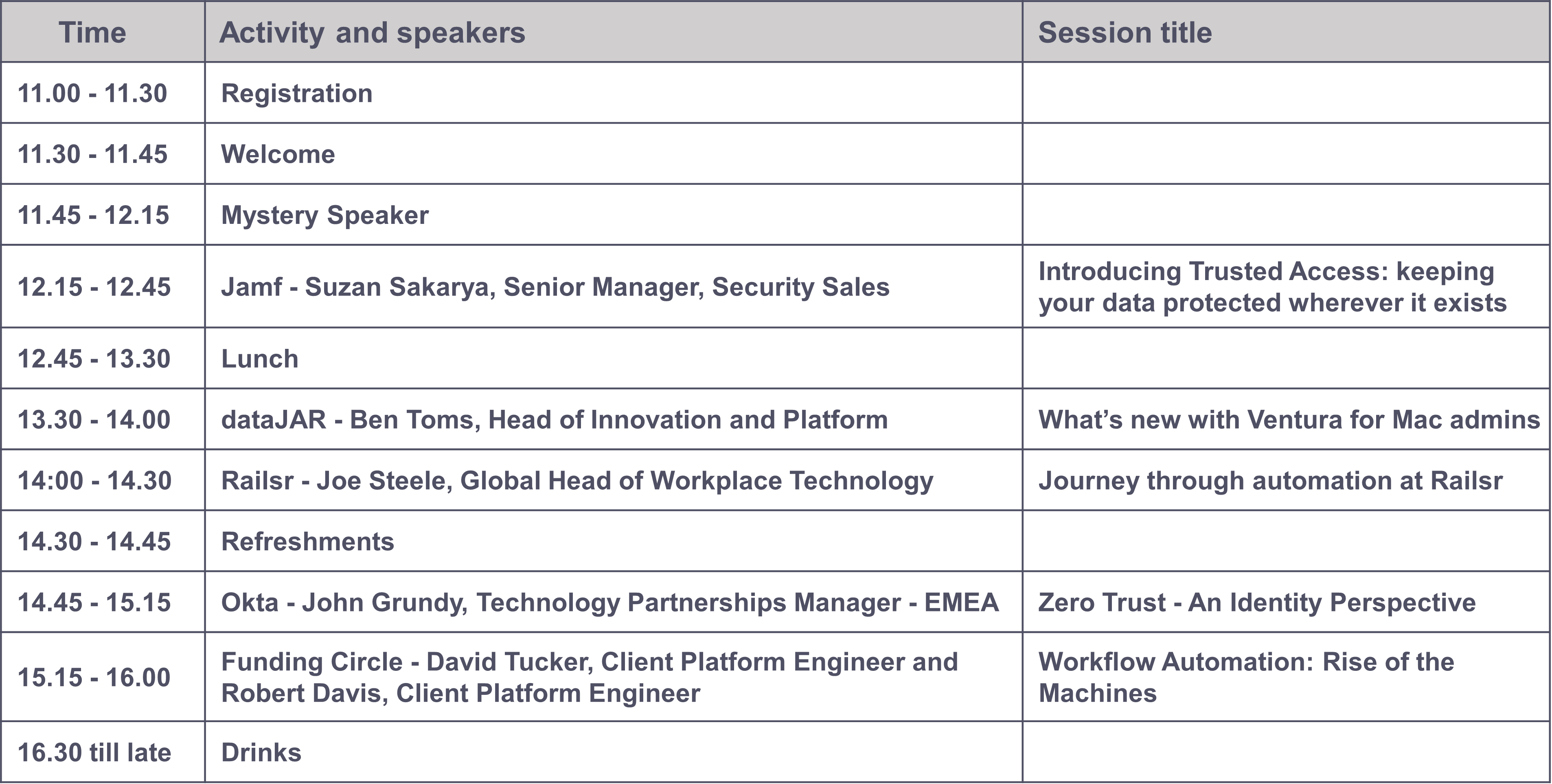 Tech Series event | dataJAR